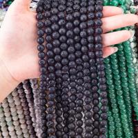 China 8mm Natural Volcanic Gemstone Beads 45cm Strand for Jewelry Making Healing for sale