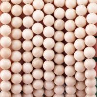 China 8mm White Fossil River Jasper Round Natural Stone Loose Beads for Jewelry Making for sale