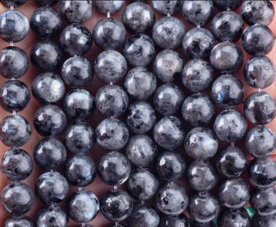 China Natural Black Labradorite Loose Bead Strands 4-12mm Semi Precious Stone for DIY Jewelry Making for sale