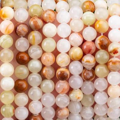 China 8mm Afghan Jade Gemstone Beads 45cm Strand Healing Crystal Stone for Jewelry Making for sale