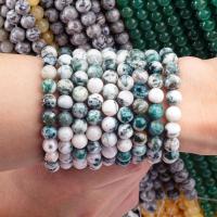 China 8mm Tree Agate Gemstone Beads Healing Crystal Stone Beads For Jewelry Making for sale