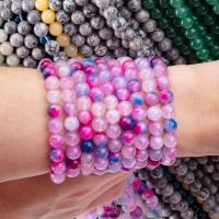 China Natural Orchid Agate Loose Bead Strands 4-12mm Semi Precious Stone for DIY Jewelry Making for sale