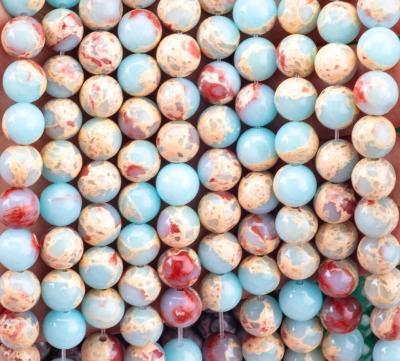 China Natural Shoushan Stone Jasper Loose Bead Strands 4-12mm Round for DIY Jewelry Making for sale