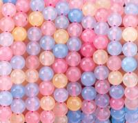 China 4/6/8/10/12mm Natural Pink Morganite Gemstone Beads Support Customization for sale