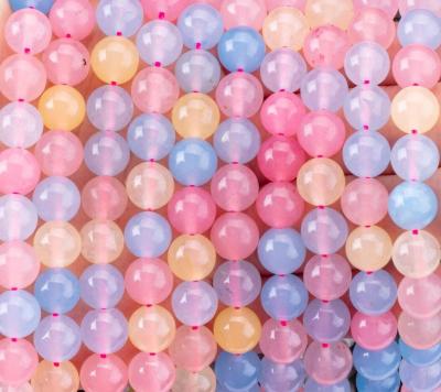 China 4/6/8/10/12mm Natural Pink Morganite Gemstone Beads Support Customization for sale