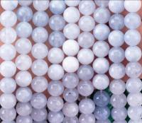 China Natural Light Aquamarine Loose Bead Strands 4-12mm Round Crystal Gemstone for DIY Jewelry Making for sale