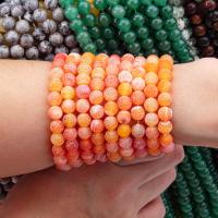 China Natural Orange Weathered Agate Loose Bead Strands 2mm-12mm Semi Precious Gemstones for Jewelry Making for sale