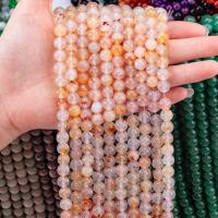 China Natural White Agate Flower Pattern Beads 4mm 6mm 8mm 10mm 12mm Loose Strands for Jewelry Making for sale