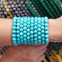 China Natural Turquoise Round Bead Strands 4-12mm for DIY Jewelry Making and Healing Crystal Applications for sale