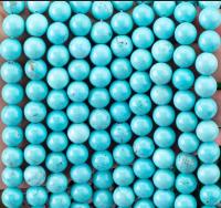 China Natural Turquoise Round Bead Strands 4-12mm for DIY Jewelry Making and Healing Crystal Applications for sale