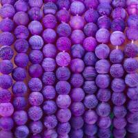 China Natural Purple Weathered Agate Loose Bead Strands 4-12mm Semi Precious Stone for DIY Jewelry Making for sale