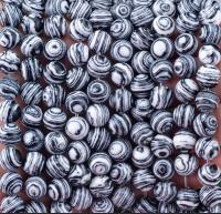 China Natural Zebra Malachite Loose Bead Strands 4-12mm Round Semi Precious Stone for DIY Jewelry Making for sale