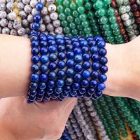 China Dark Lapis Lazuli Gemstone Beads 8mm 45cm Strand for Jewelry Making DIY Healing for sale