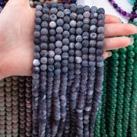 China Natural Black Weathered Agate Loose Bead Strands 4-12mm Semi Precious Stone for DIY Jewelry Making for sale