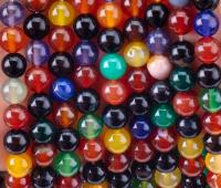 China Natural Flower Agate Round Beads 4-12mm Loose Strands for Jewelry Making Healing Energy for sale