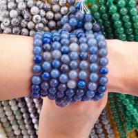 China Natural Blue Aventurine Gemstone Beads 8mm 45cm Strand for Jewelry Making DIY for sale