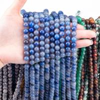 China Natural Blue Aventurine Gemstone Beads 8mm 45cm Strand for Jewelry Making DIY for sale