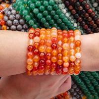 China 8mm Fire Quartz Gemstone Beads 45cm Strand Healing Crystal for Jewelry Making for sale