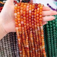 China 8mm Fire Quartz Gemstone Beads 45cm Strand Healing Crystal for Jewelry Making for sale