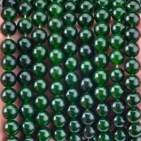 China 8mm Blackish Green Jade Round Smooth Bulk Beads for Jewelry Making DIY for sale