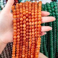 China 8mm Darker Red Aventurine Round Loose Beads Natural Crystal Healing Gemstone for Jewelry Making for sale