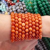 China 8mm Darker Red Aventurine Round Loose Beads Natural Crystal Healing Gemstone for Jewelry Making for sale