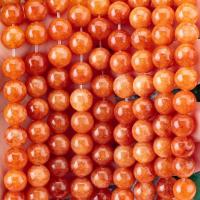 China 8mm Darker Red Aventurine Round Loose Beads Natural Crystal Healing Gemstone for Jewelry Making for sale