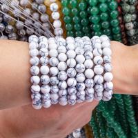 China Natural Howlite Loose Beads 8mm Round Shape for Jewelry Making Bulk Supply for sale