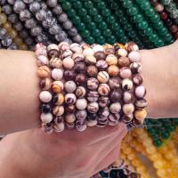 China Australian Zebra Jasper Gemstone Beads 8mm 45cm Strand for Jewelry Making Healing Crystal for sale