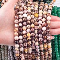 China Australian Zebra Jasper Gemstone Beads 8mm 45cm Strand for Jewelry Making Healing Crystal for sale