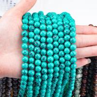 China 8mm Green Turquoise Bulk Beads Strands for Jewelry Making Bracelet Necklace Earring for sale