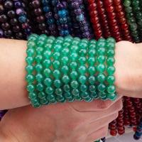 China 8mm Darker Green Aventurine Round Loose Beads Bulk for Jewelry Making 10 Strands for sale