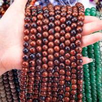 China 8mm Mahogany Jasper Round Loose Beads High Polish for Jewelry Making DIY Crafts for sale