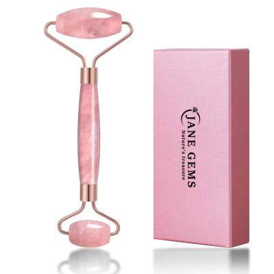 China Natural Rose Quartz Jade Roller for Facial Treatment - 50 Piece MOQ with Custom Packaging Options for sale