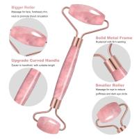 China Natural Rose Quartz Jade Roller for Facial Treatment - 50 Piece MOQ with Custom Packaging Options for sale