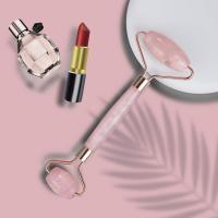 China Natural Rose Quartz Jade Roller for Facial Treatment - 50 Piece MOQ with Custom Packaging Options for sale