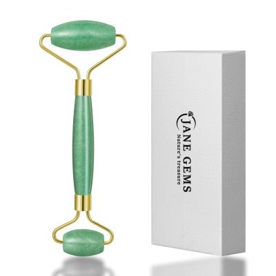 China Natural Green Aventurine Jade Roller for Facial Massage - 100% Crystal Beauty Tool with 50 PCS MOQ for sale