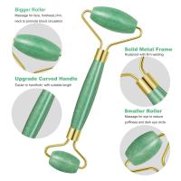 China Natural Green Aventurine Jade Roller for Facial Massage - 100% Crystal Beauty Tool with 50 PCS MOQ for sale