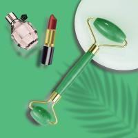 China Natural Green Aventurine Jade Roller for Facial Massage - 100% Crystal Beauty Tool with 50 PCS MOQ for sale