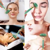 China Natural Green Aventurine Jade Roller for Facial Massage - 100% Crystal Beauty Tool with 50 PCS MOQ for sale