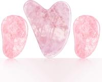 China Natural Polished Rose Quartz Gua Sha Board - 25 Set MOQ Facial Massage Tool for Anti-Aging Skin Care for sale