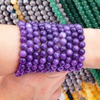 China Violet Galaxy Agate Gemstone Beads 8mm 45cm Strand for Jewelry Making Healing Crystal for sale