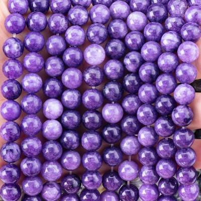 China 8mm Violet Galaxy Agate Gemstone Beads 45cm Strand Healing Crystal for Jewelry Making for sale
