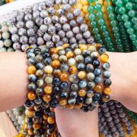 China 8mm Dream Tiger Eye Gemstone Beads 45cm Strand Natural Healing Crystal for Jewelry Making for sale