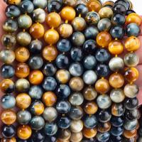 China 8mm Dream Tiger Eye Gemstone Beads 45cm Strand Natural Healing Crystal for Jewelry Making for sale