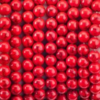 China 8mm Manmade Red Turquoise Gemstone Beads 45cm Strand for Jewelry Making DIY for sale