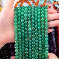 China 8mm Green Aventurine Gemstone Beads 45cm Strand Healing Crystal for Jewelry Making for sale