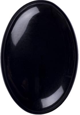 China Natural Polished Black Obsidian Palm Stone 6x4x2 cm Pocket Worry Gemstone for Stress Relief Home Decor for sale