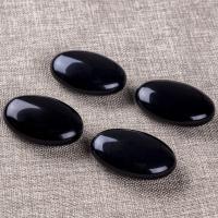 China Natural Polished Black Obsidian Palm Stone 6x4x2 cm Pocket Worry Gemstone for Stress Relief Home Decor for sale