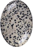China Natural Polished Dalmatian Jasper Palm Stone 6×4×2 cm for Building Decoration and Retail for sale